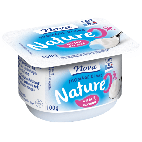 FROMAGE BLANC NATURE AU LAIT ÉCRÉMÉ 100g - Andros FoodService