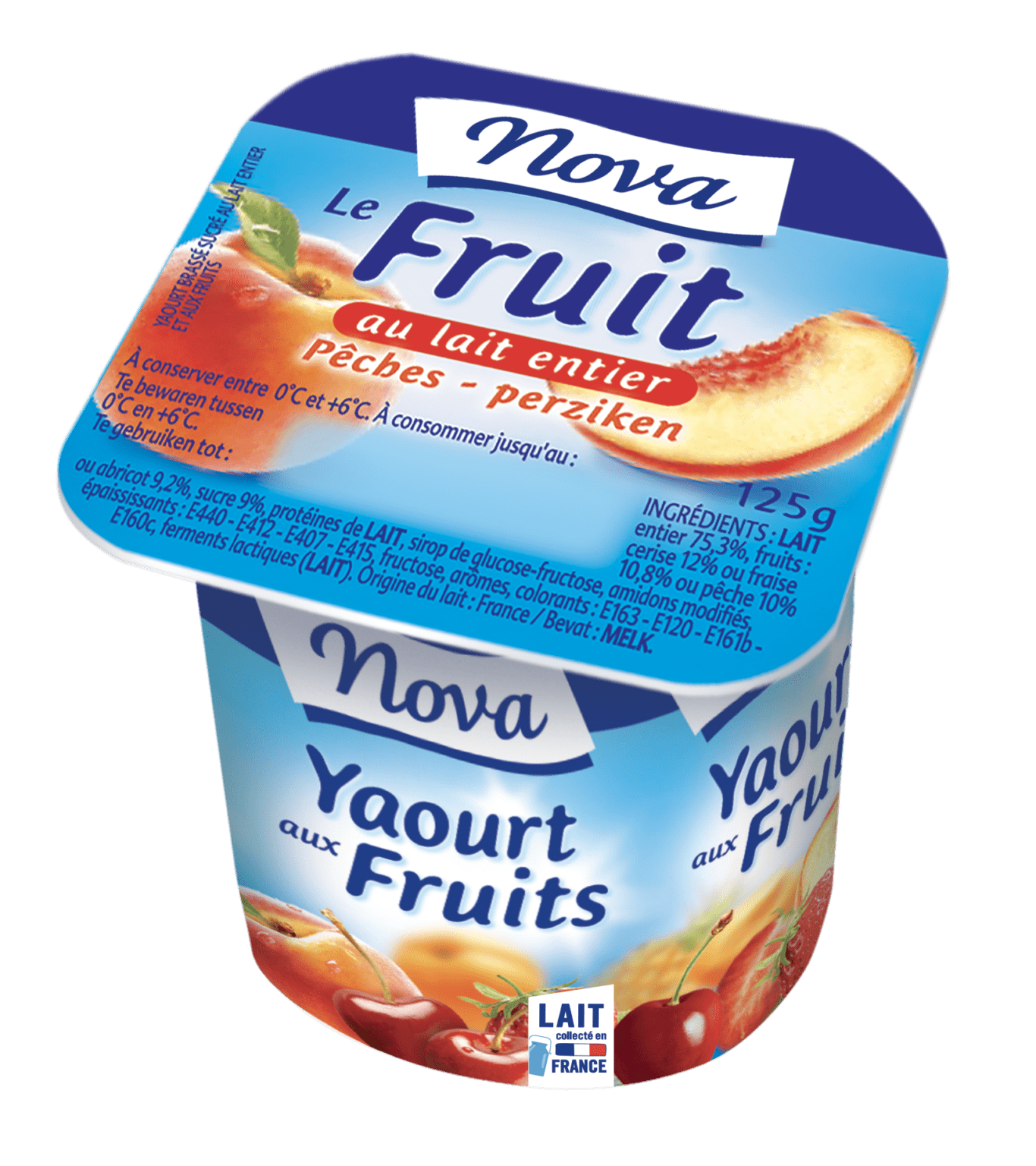 YAOURT AUX FRUITS AU LAIT ENTIER 125g - Andros FoodService