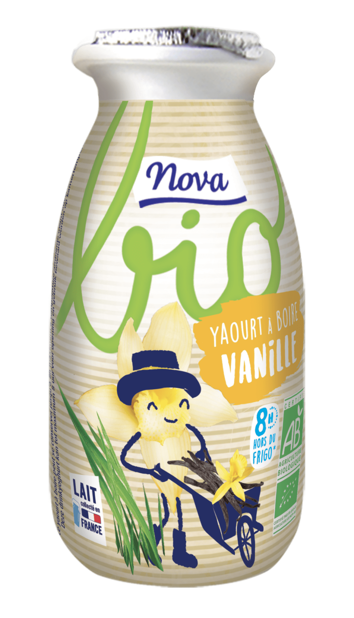 YAOURT À BOIRE À LA VANILLE BIO 100g - Andros FoodService