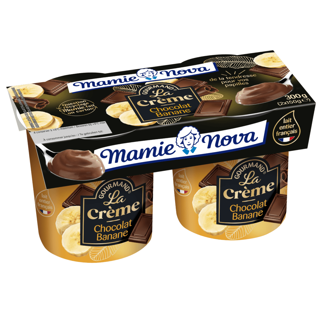 GOURMAND® CRÈME CHOCOLAT / BANANE 2x150g - Andros FoodService