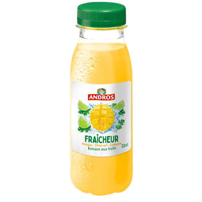 FRAÎCHEUR MANGUE / CITRON VERT / CORIANDRE 33cl - Andros FoodService